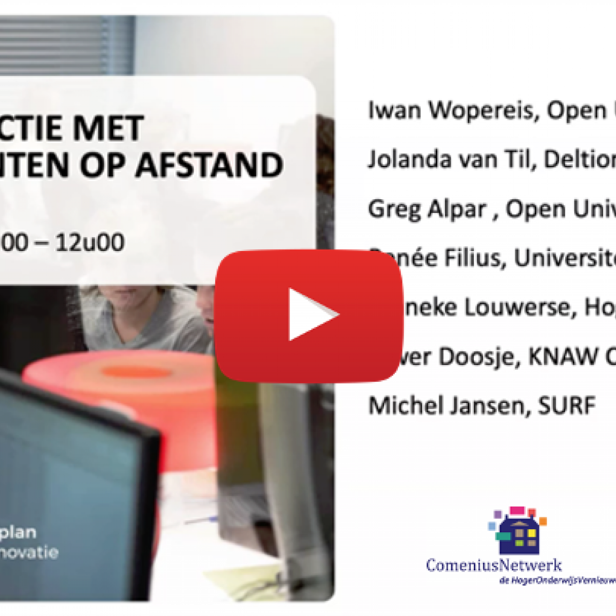 Terugblik: interactie met studenten | SURF Communities